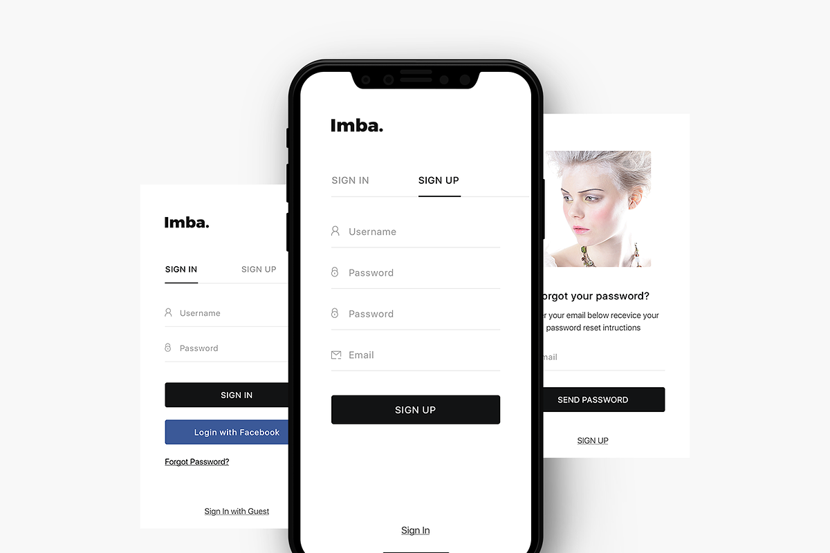 Imba Ecommerce App Ui Kit, an UI Kit Template by No.13