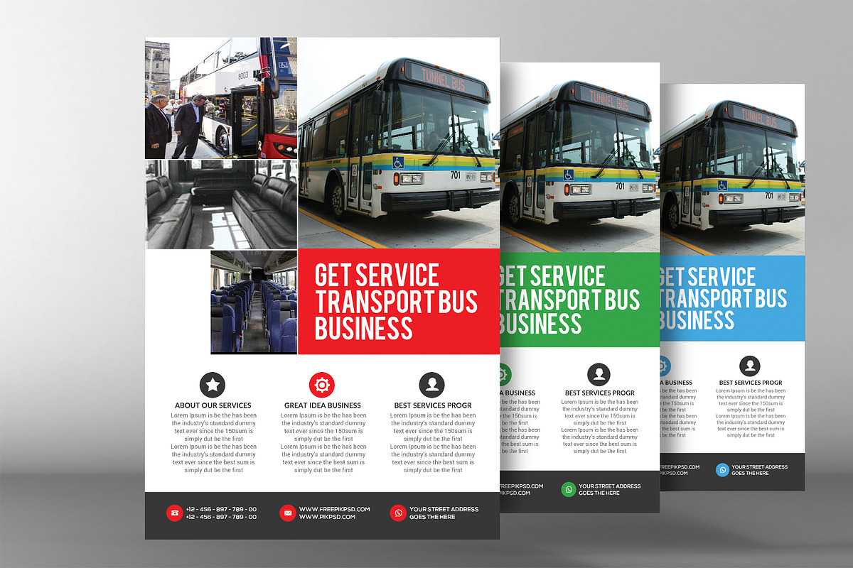 Trucking & Transport Flyer Template, a Flyer Template by graphicforest