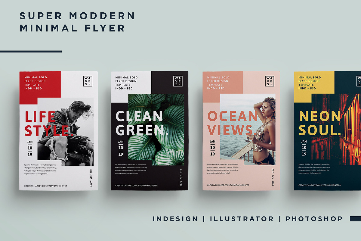 Super Modern Event Flyer PSD AI INDD, a Flyer Template by Everyday ...