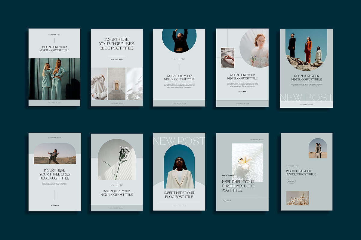 BOLD | Pinterest Pin Templates, a Social Media Template by Sierra ...