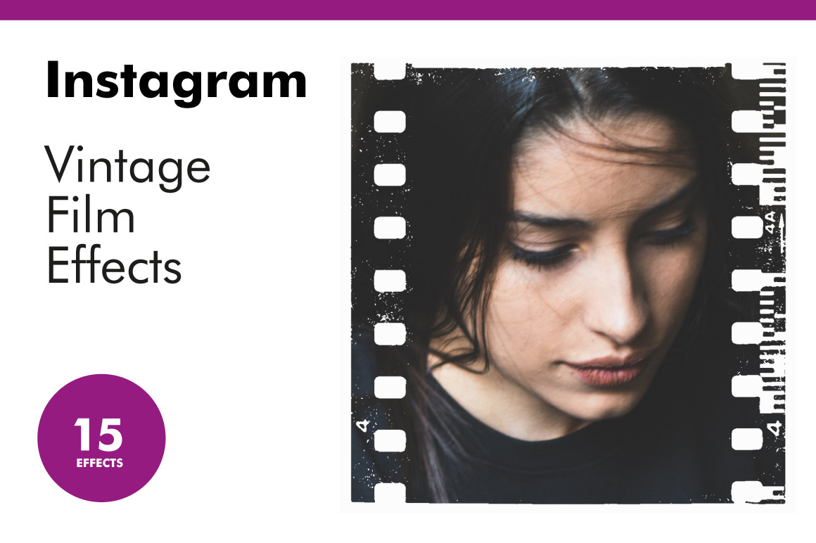Instagram Vintage Film Effects, a Social Media Template by Offset