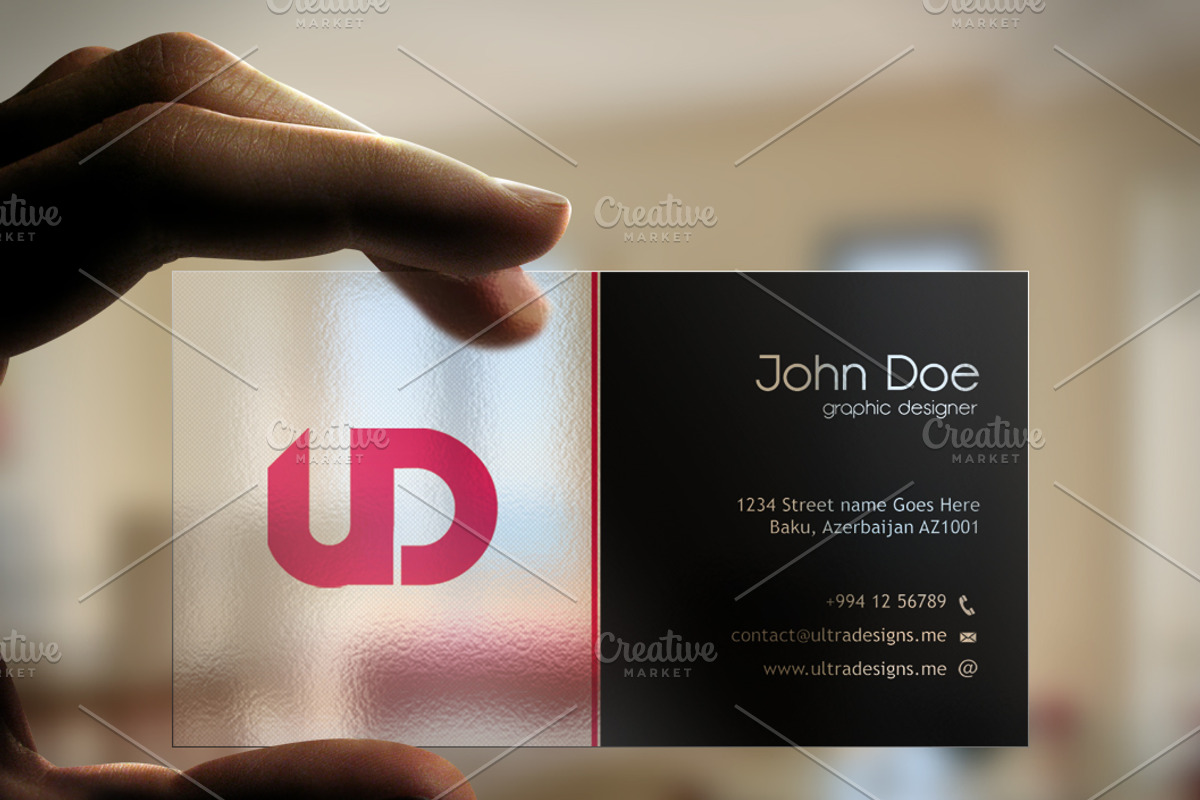 Creative Transparent Business Card, a Business Card Template by ...