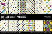Fun And Bright Digital Papers, a Pattern Graphic by ZoollGraphics