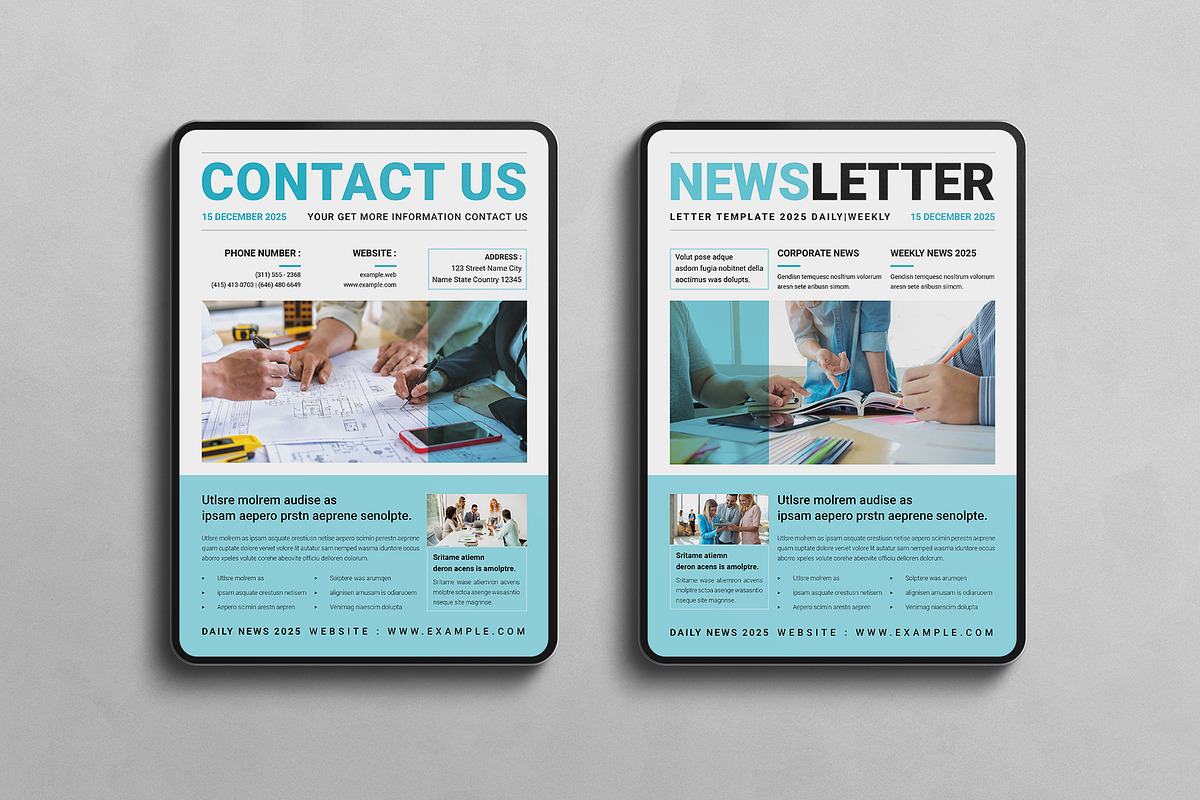 Digital Newsletter Template Design, a Brochure Template by TemplatesForest