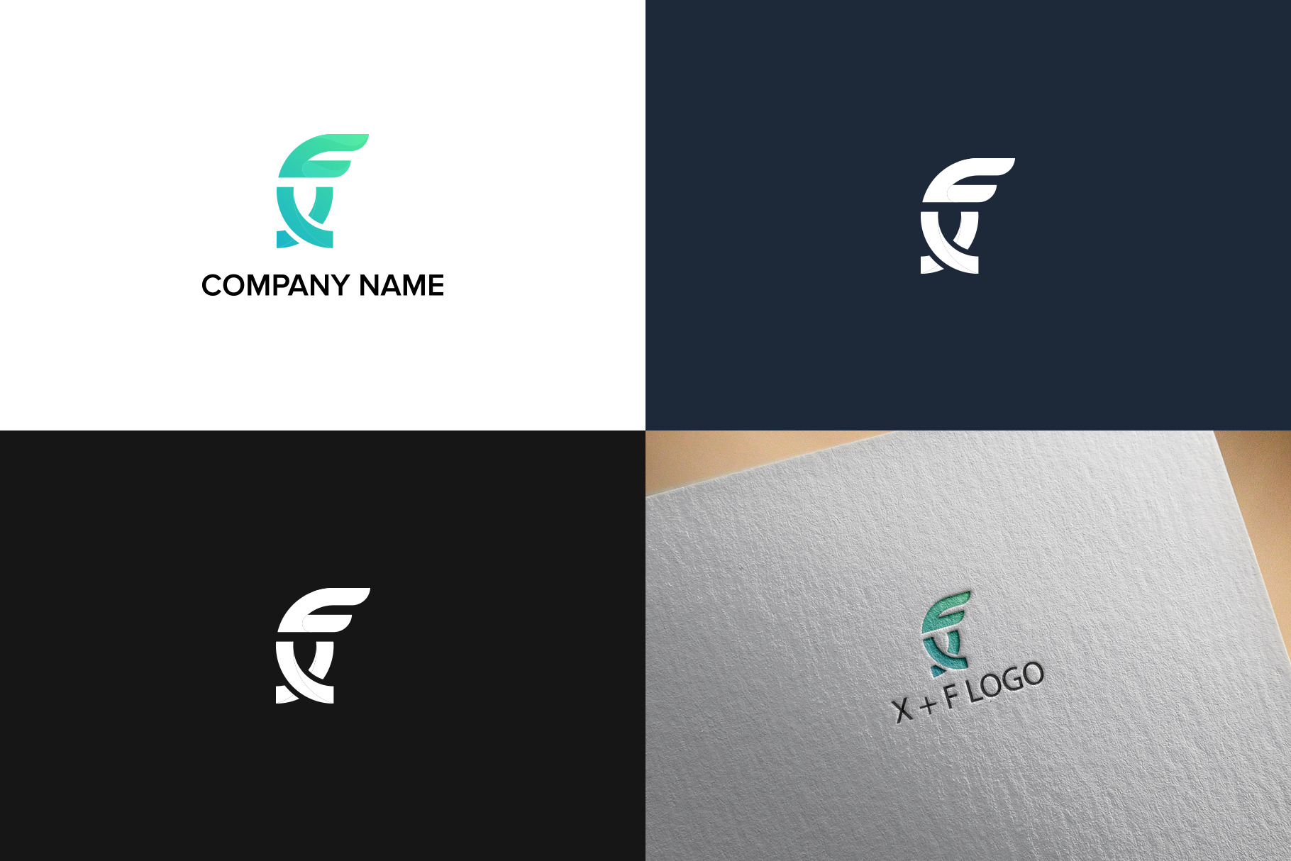 Letter F logo design, a Branding & Logo Template by GranzCreative