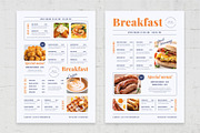 Breakfast Menu Template, a Flyer Template by BrandPacks