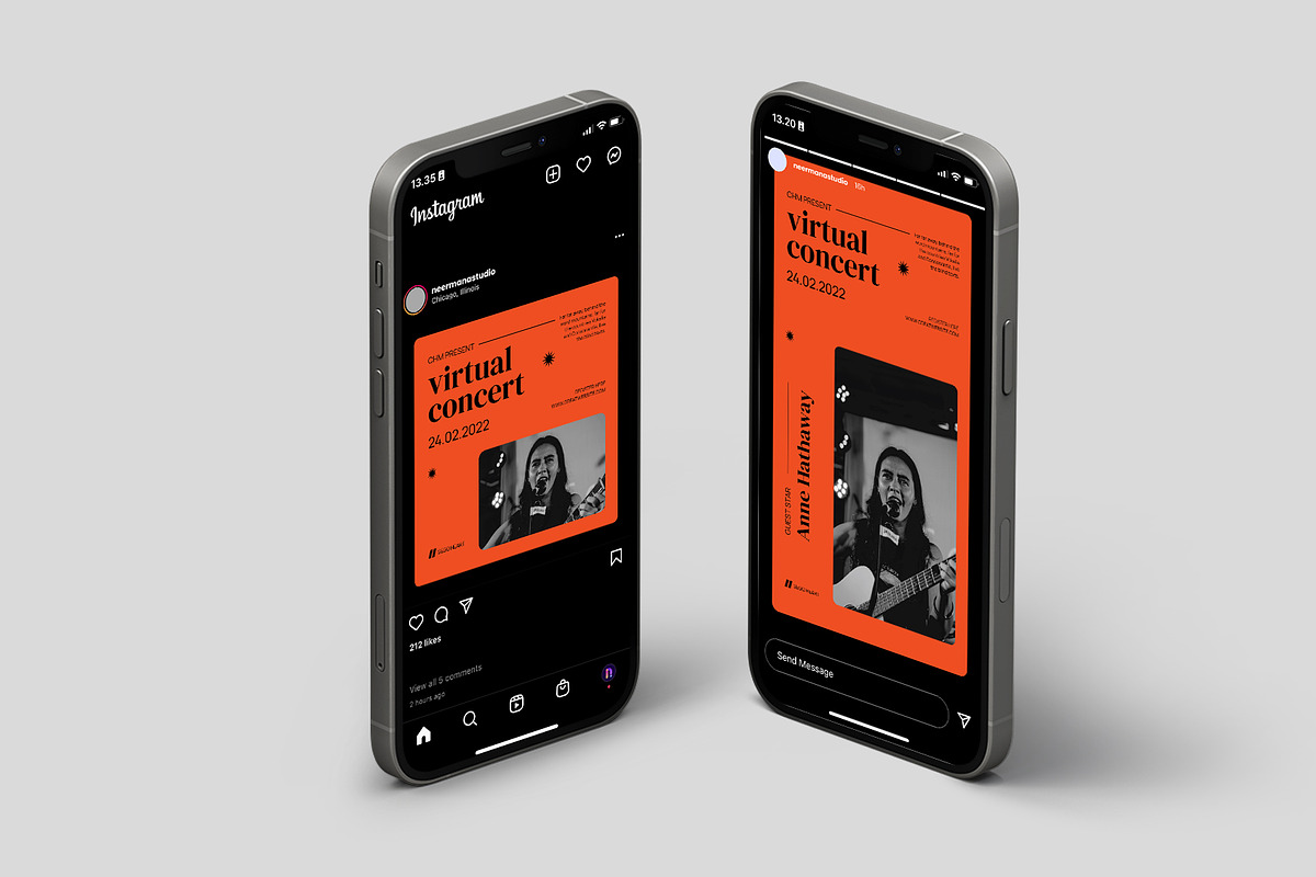 Virtual Concert Poster Kit Template, a Poster Template by Neermana