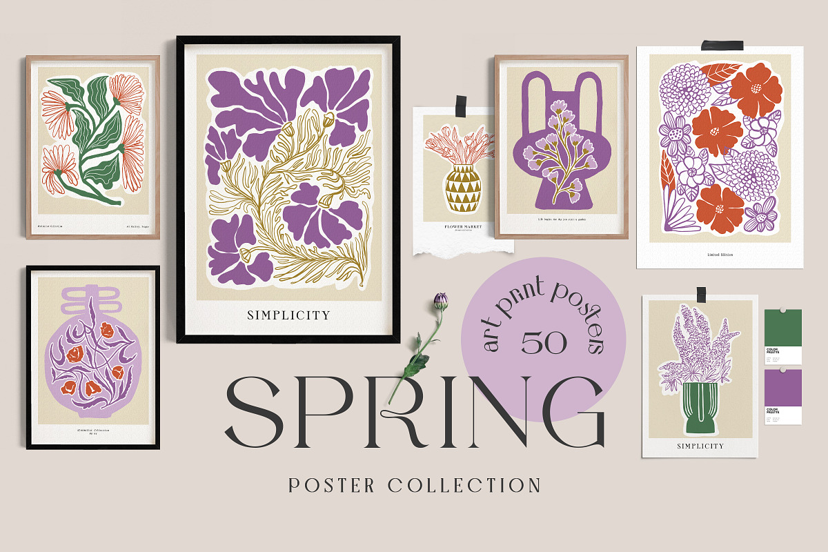 Spring Prints Posters | Fine Art | Creative Market