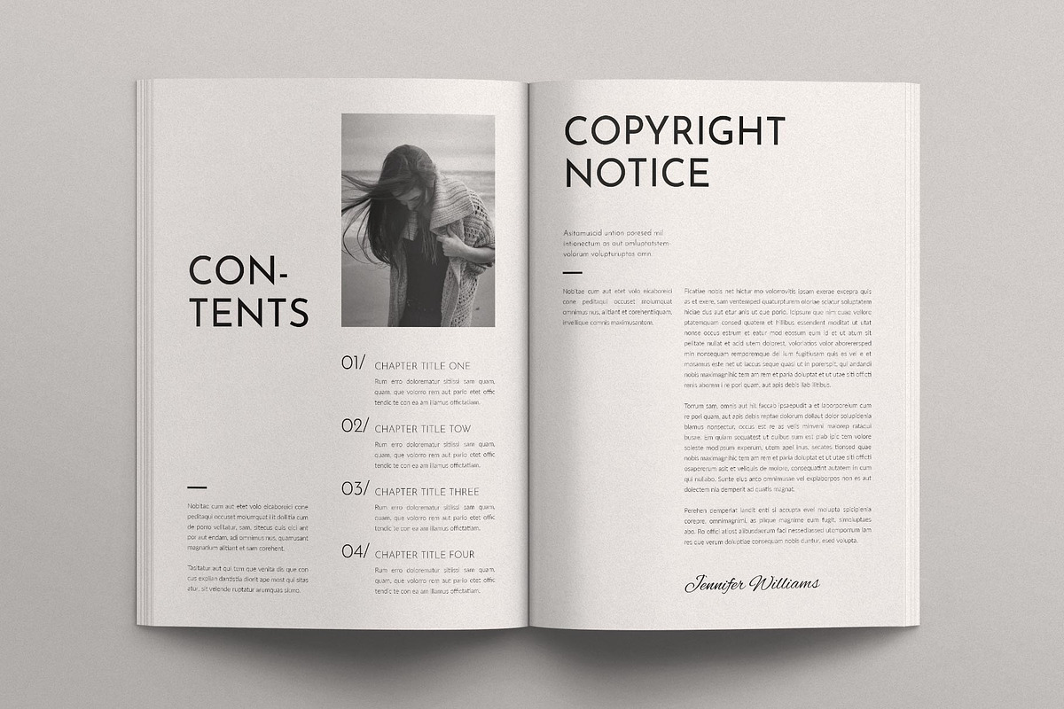 Interactive eBook Template Design, a Magazine Template by TemplatesForest