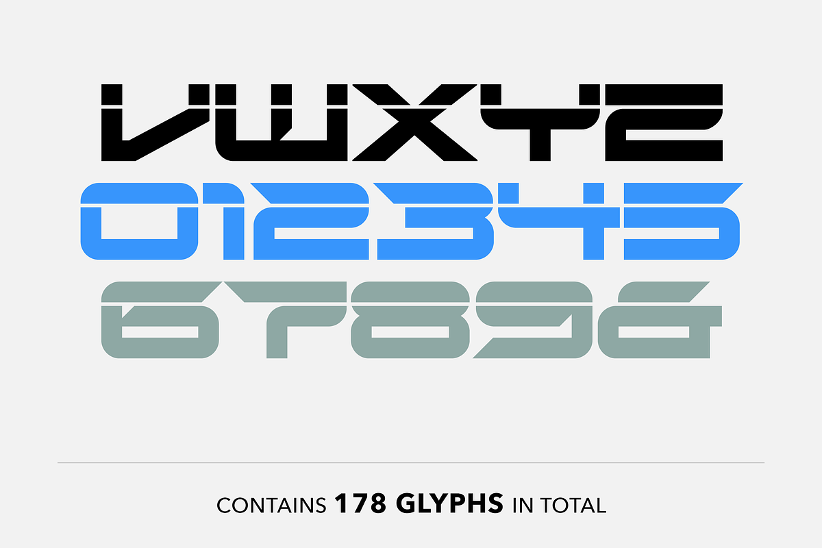 Chrome - Car font, a Font by SelfBuild Type