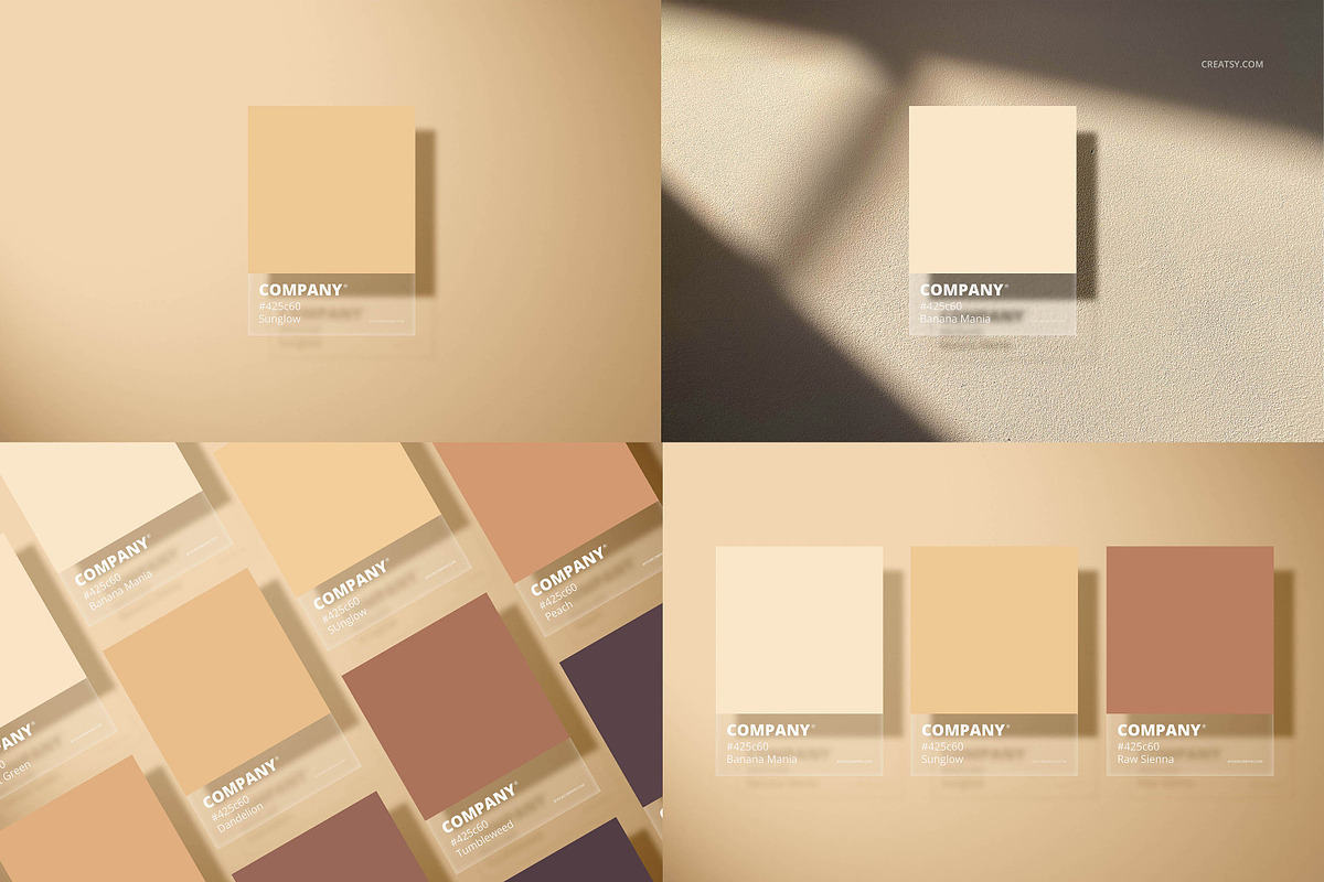 Color Match Mockup Set, a Product Mockup by creatsy5