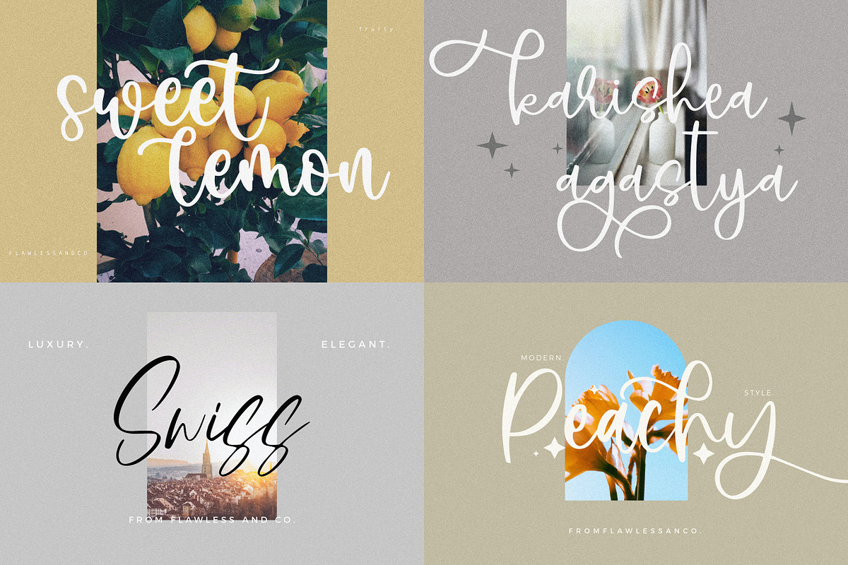 Modern Script Font Bundle