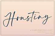 Houstiny - Handwritten Font, a Script Font by Megi Satyo Widodo