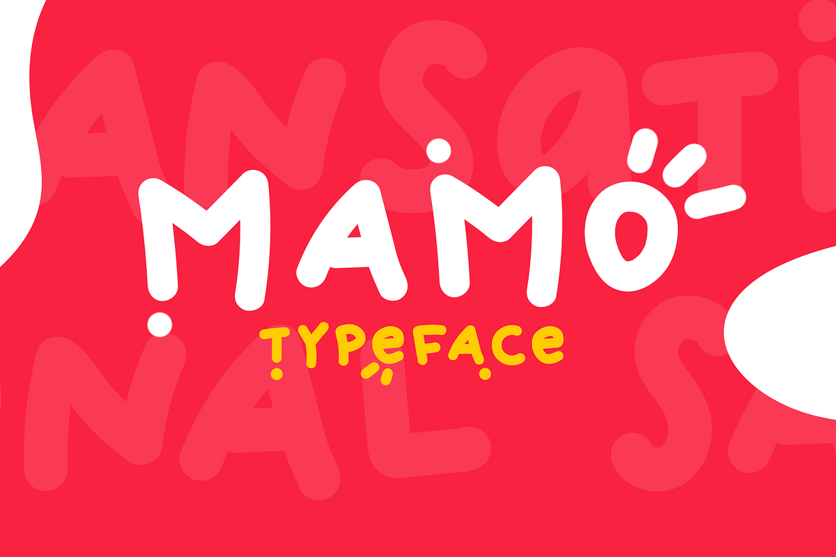MAMO Typeface, a Script Font by nedamamo