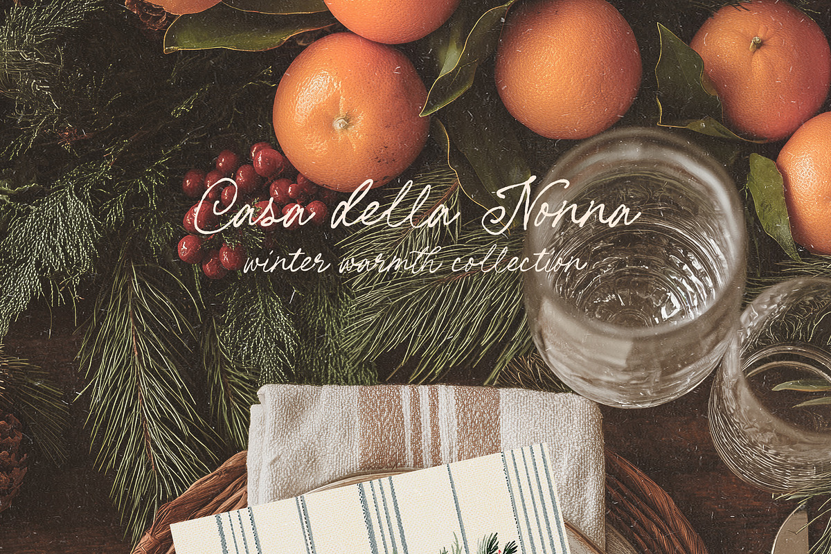 Casa Della Nonna - Christmas Set, an Illustration by Isabelle Salem