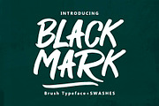 Black Mark Brush Font | Creative Market