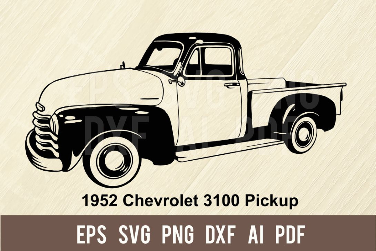 1952 Chevrolet 3100, Classic car, a Transportation Illustration by ...