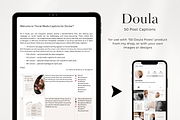 50 Post Captions for Doulas, a Social Media Template by PatternLab.