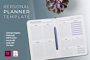 Personal planner InDesign Template