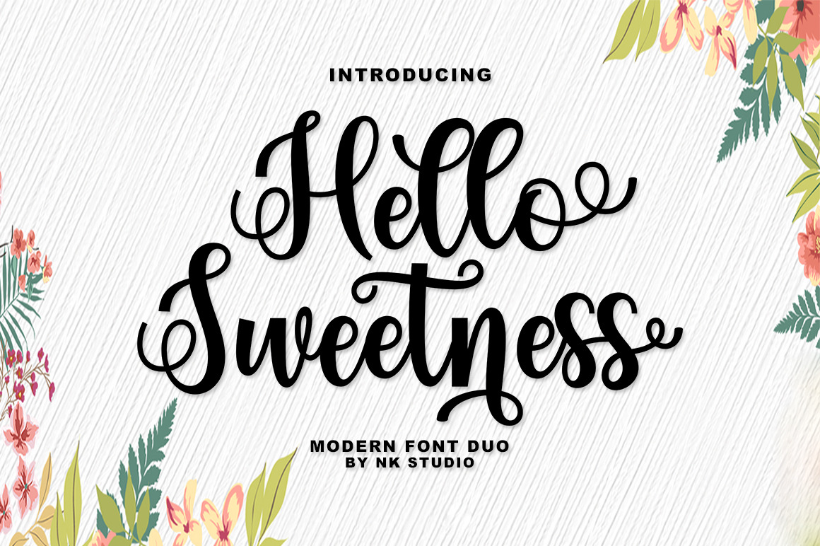 Hello Sweetness, a Script Font by Nurul_kamal