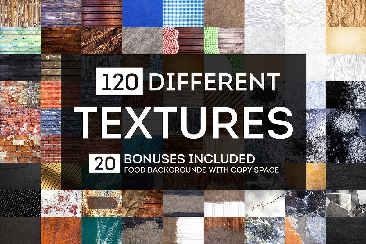 120 DIFFERENT TEXTURES, a Texture Graphic by Max Lashcheuski
