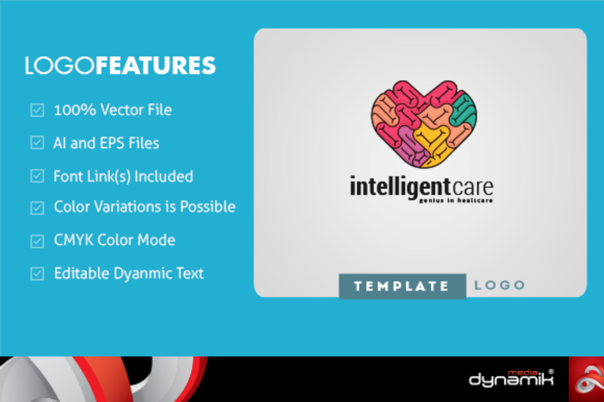 Intelligent Care | Logo Template, a Branding & Logo Template by ...