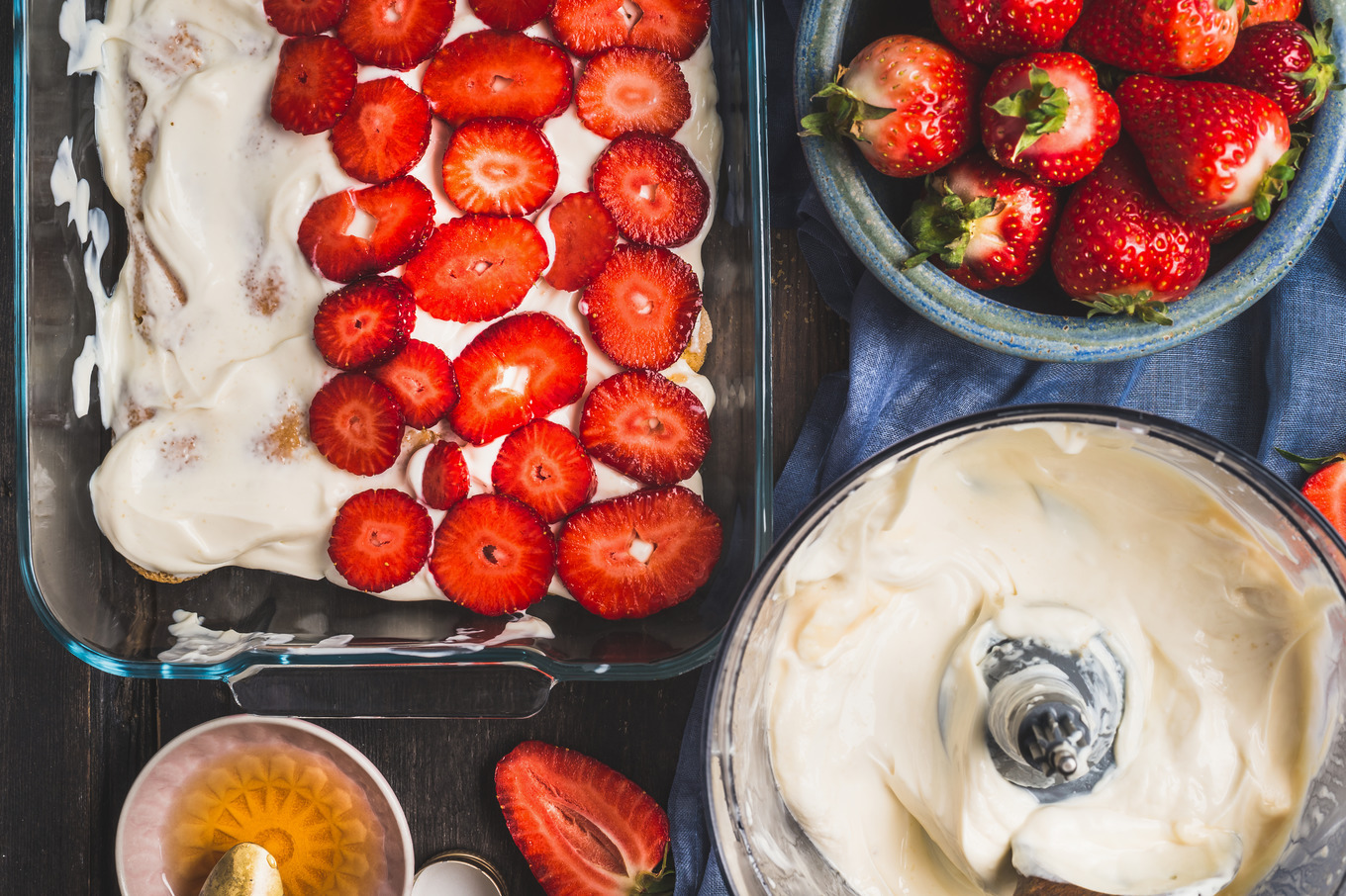 Strawberry dessert making | Food Images ~ Creative Market