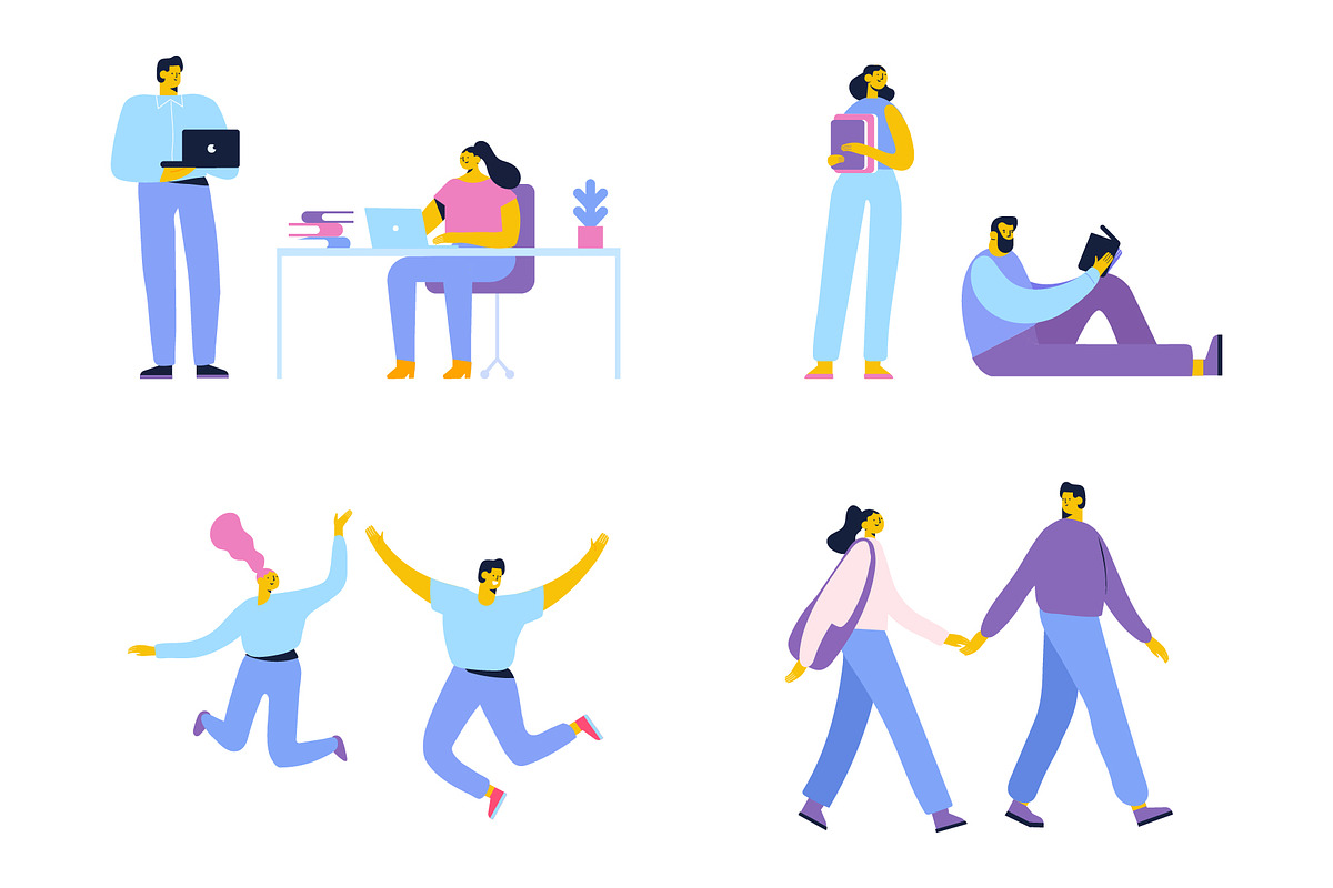 Flat Vector people, a Person Illustration by Vector_Art