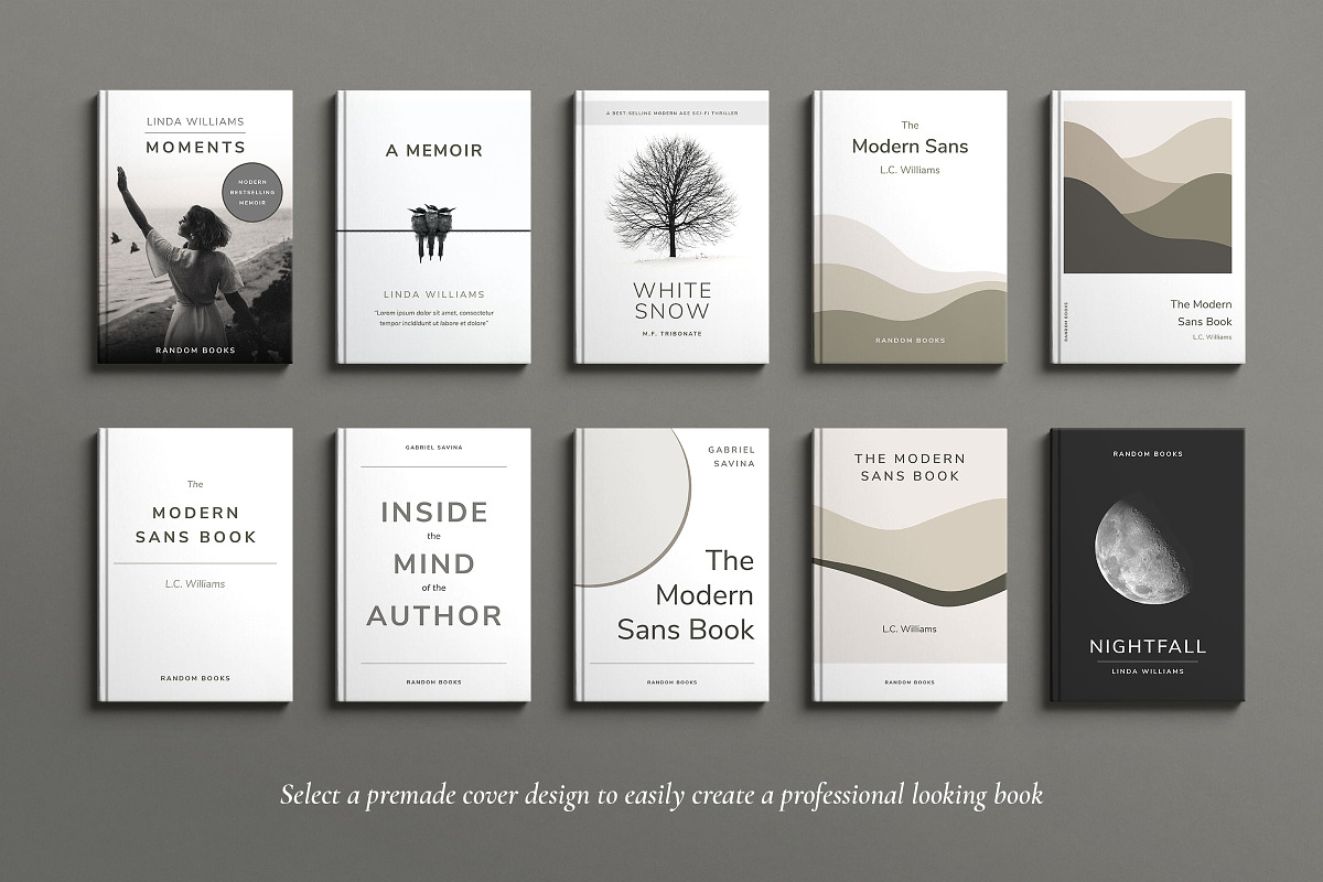 Modern Sans Book Template, a Magazine Template by Ruben Stom | Creative ...