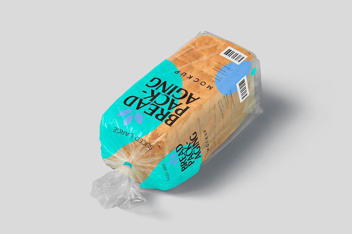 Clear Sliced Bread Packaging Mockups, a Packaging Mockup by GfxFoundry