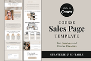 Sales Page Template for Online Course | Creative Market