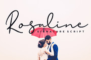Rosaline Signature Script Font, a Script Font by Formatika Studio | Creative Market