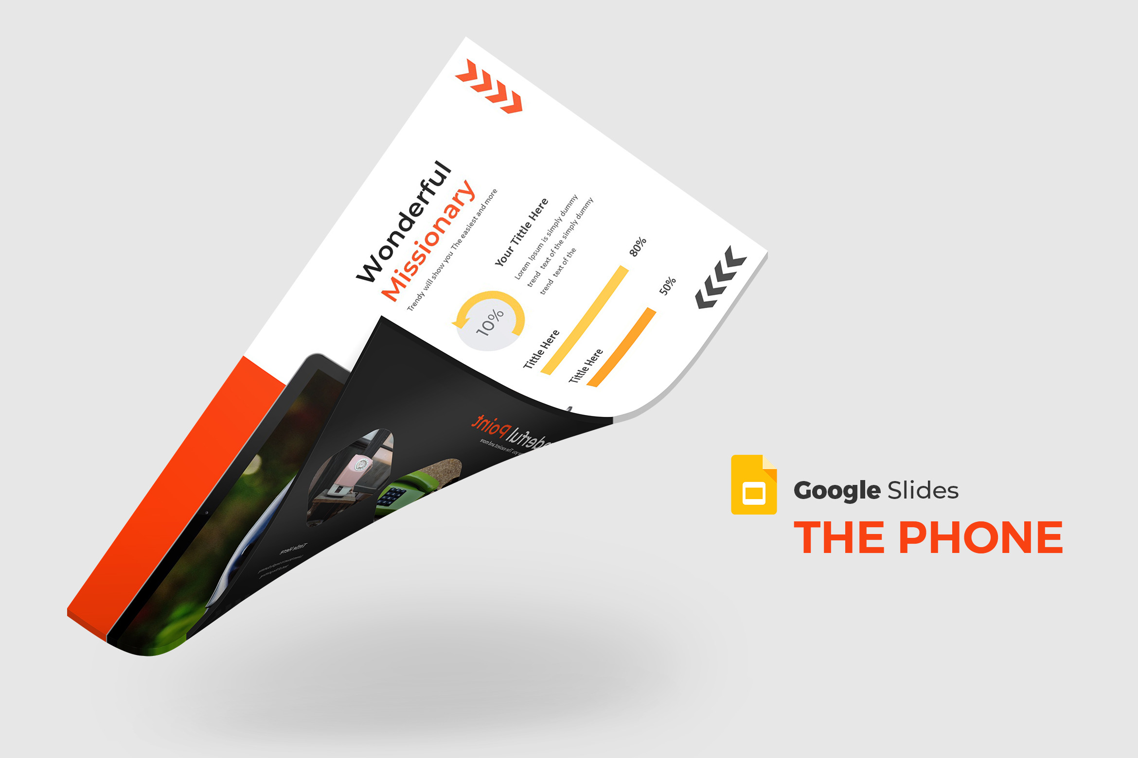 The Phone - Google Slides Template, a Presentation Template by AQR Studio