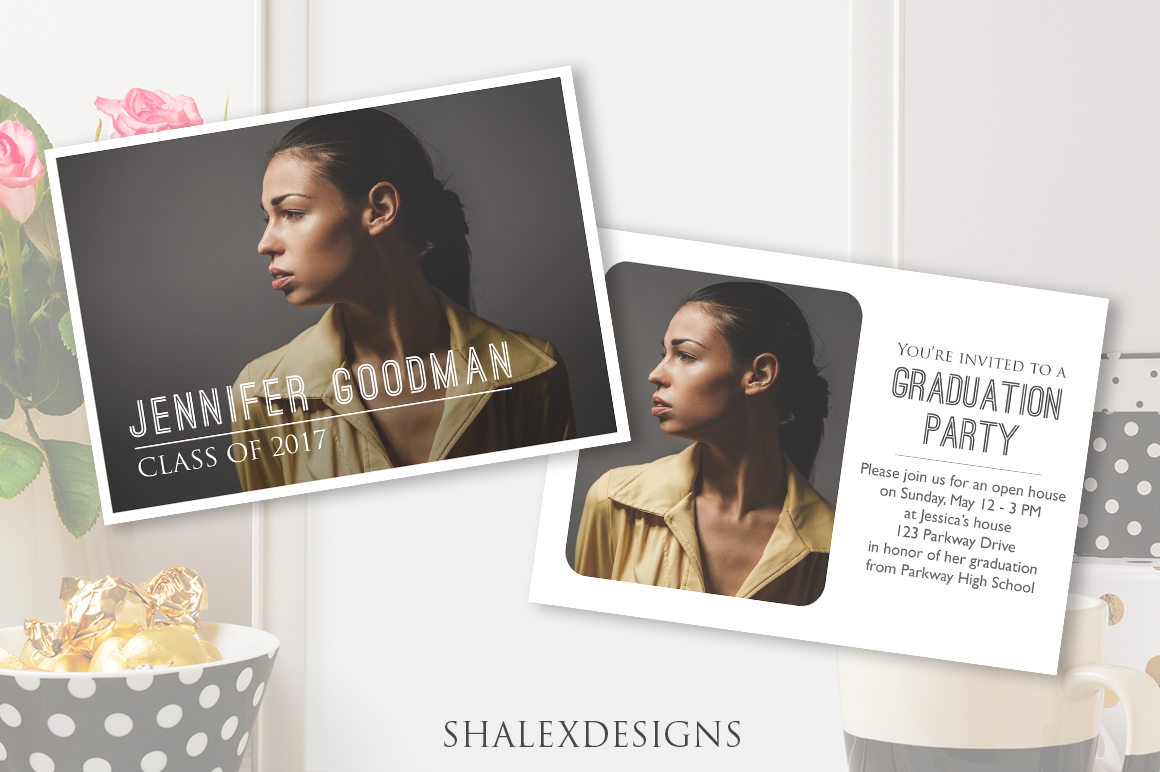 Senior Graduation Card, a Card Template by ShalexDesigns