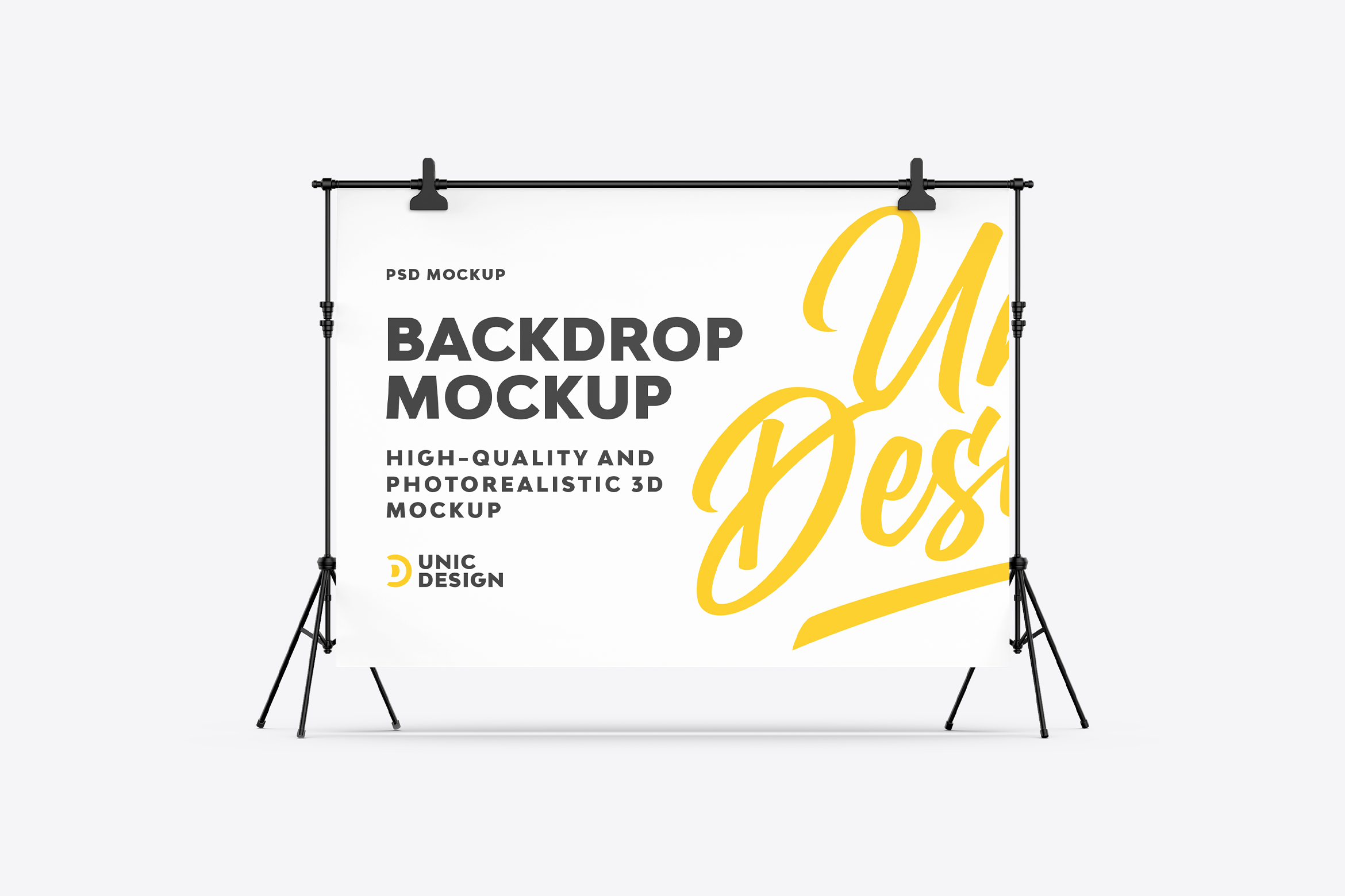 Backdrop Mockup, an Advertising Mockup by UnicDesign