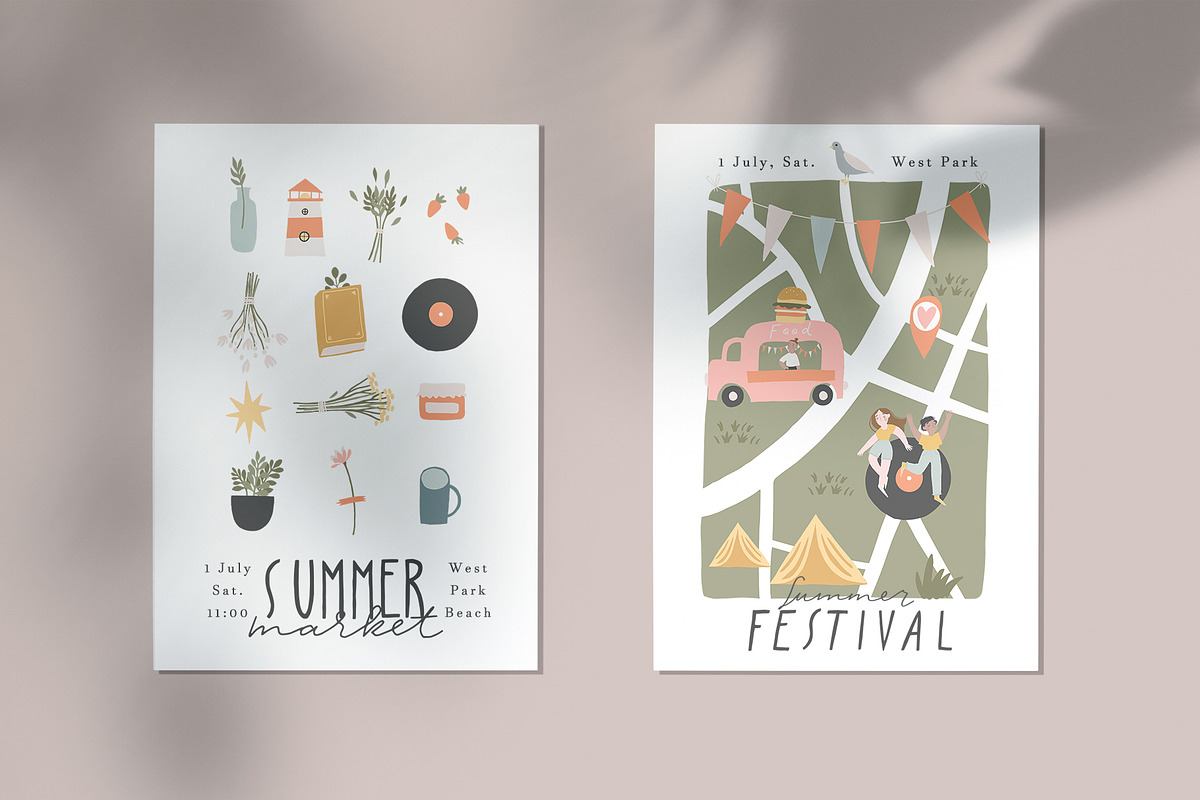 Summer Market - poster & map creator