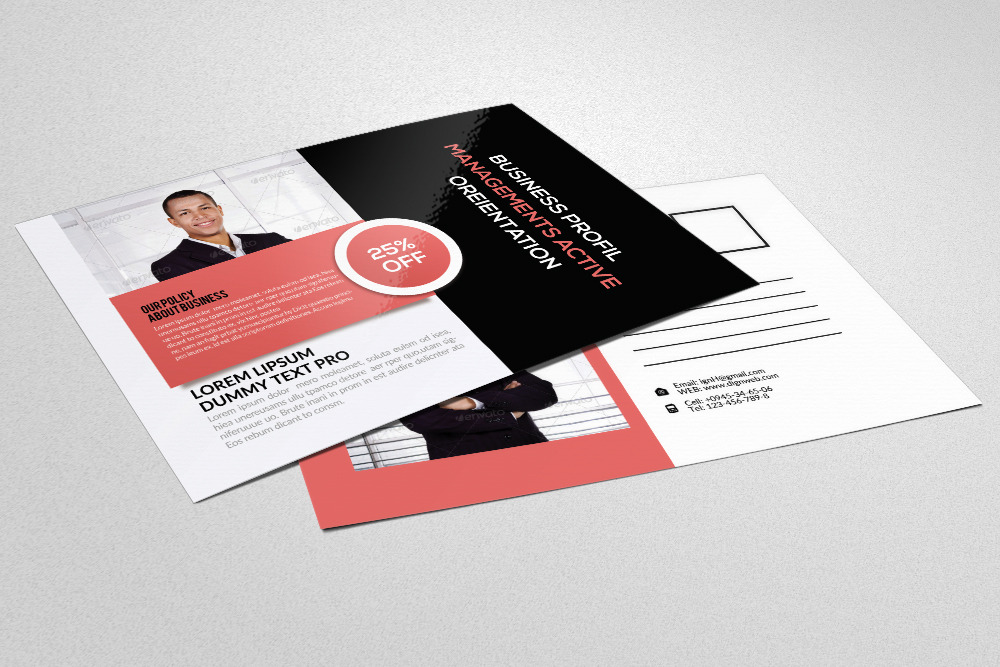 Business Training Agency Postcard, a Card Template by Business Flyers