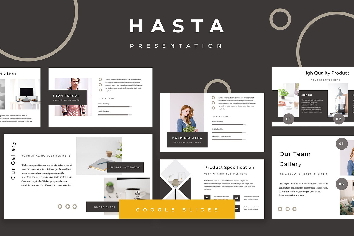 HASTA Google Presentation, a Presentation Template by TMint Creative