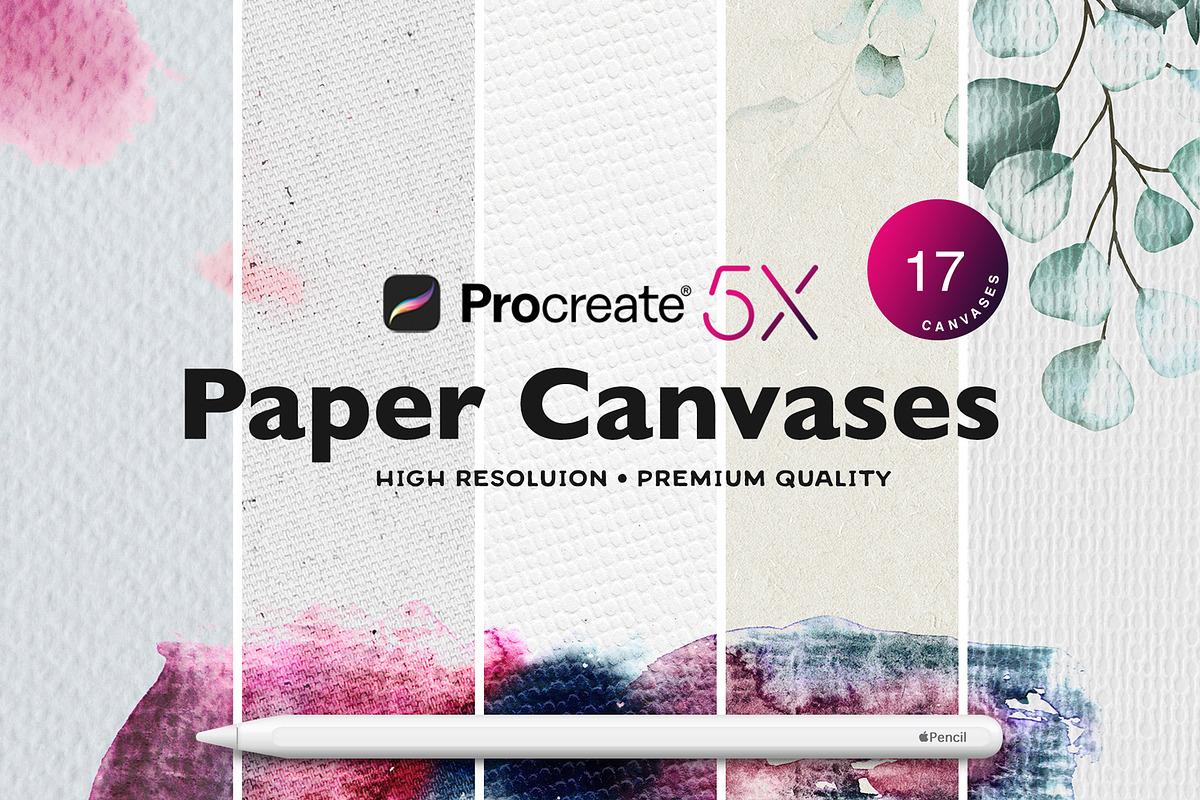 Sale Procreate Paper Texture Canvas, a Brush Add-On by RadekBroz