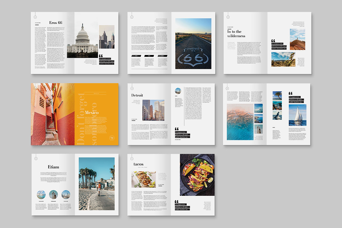 Minimal Magazine Template, a Magazine Template by BrandPacks