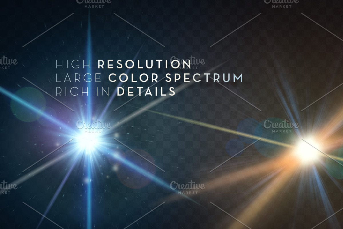20 Layered Lens Flare Reflections, an Object Graphic by FEINGOLD