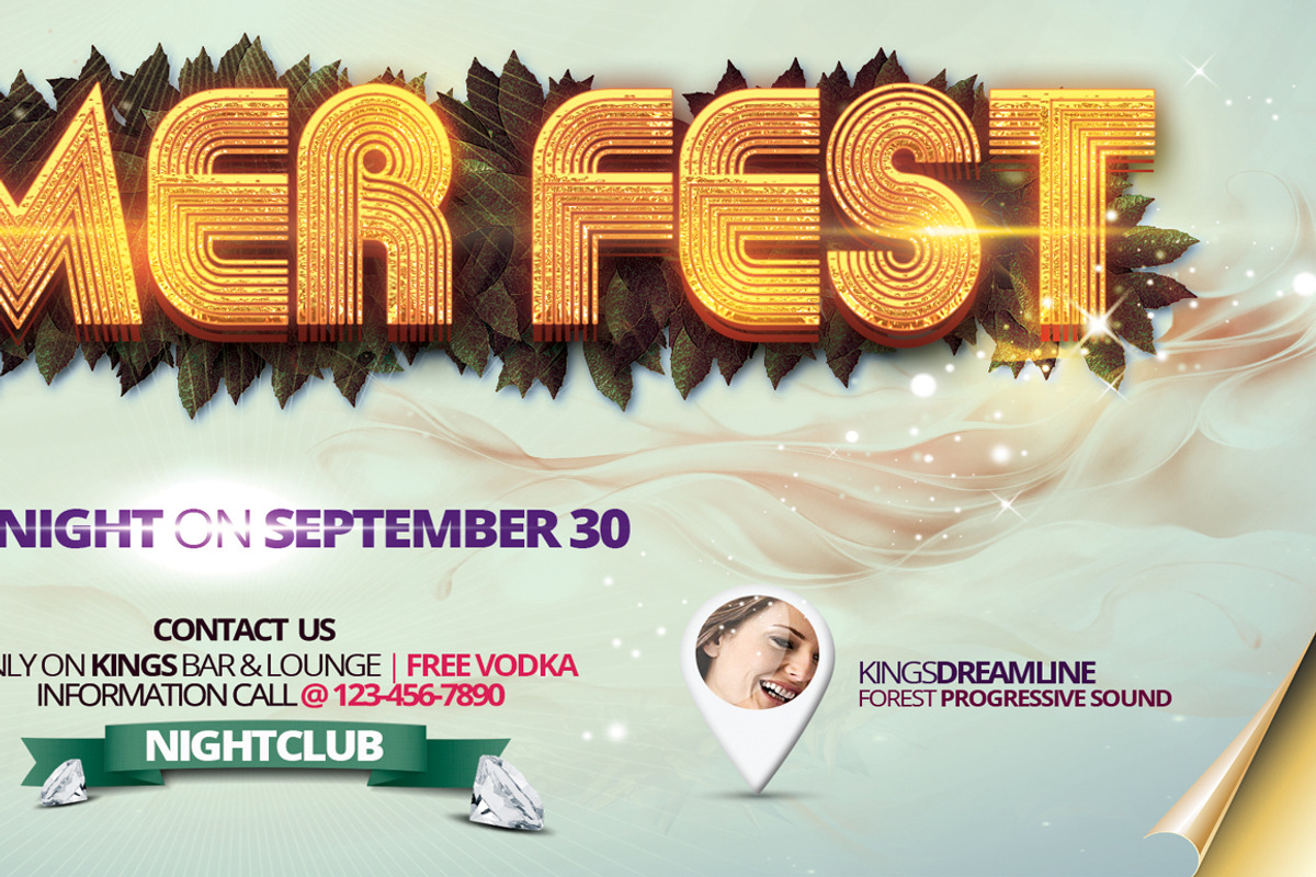 Summer Fest Flyer, a Flyer Template by Flyer King