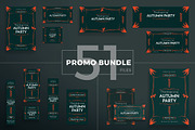 Promo Bundle | Autumn Party, a Poster Template by Amber Graphics