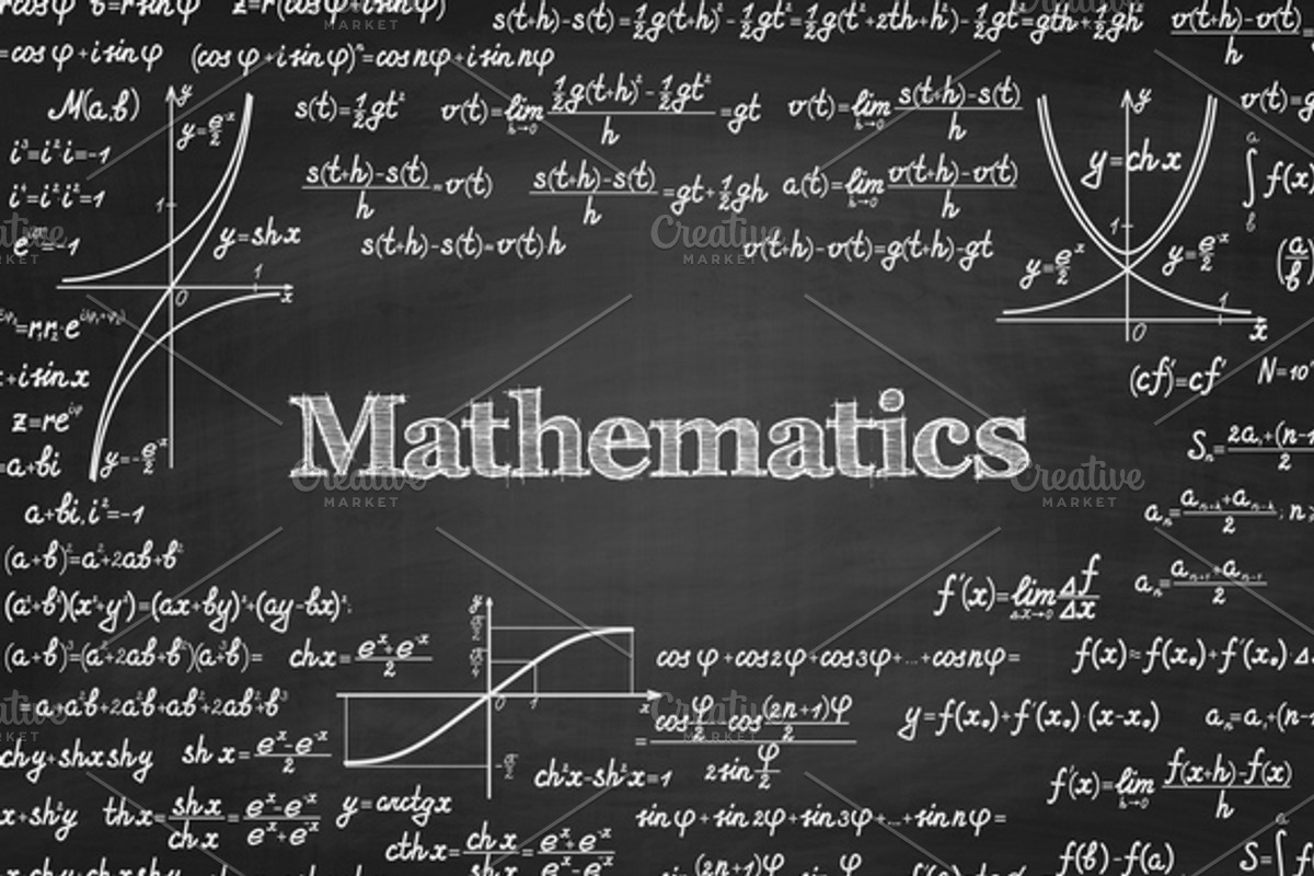 Mathematics school vector set, a Pattern Graphic by Oksana Kumer