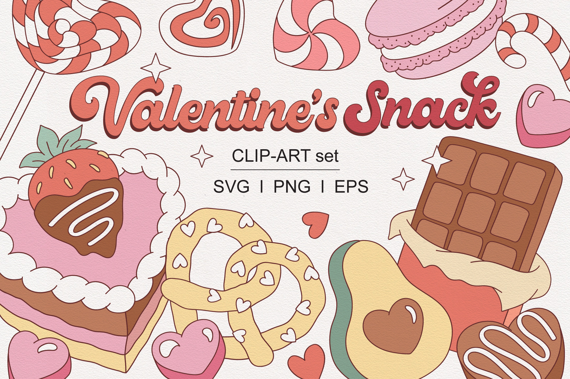 Valentines treats clipart set, an Object Graphic by @olga.angelloz ...