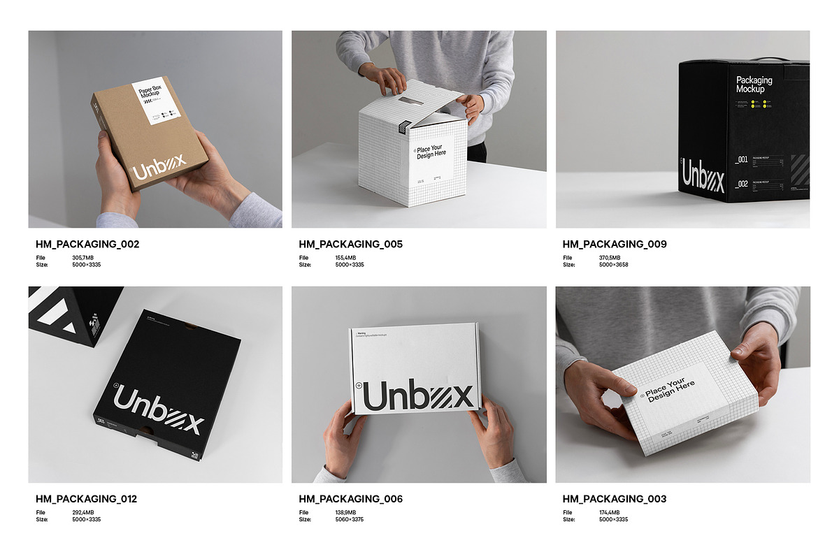 Unboxing Mockup Bundle