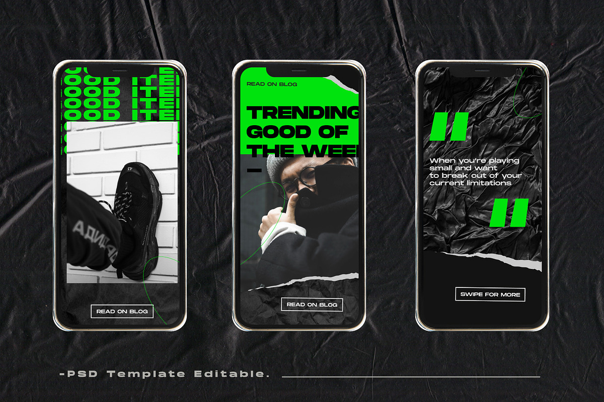 Project Instagram Template, a Social Media Template by Compaq_Creative