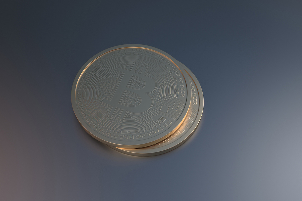 Gold Coin Mockup PSD