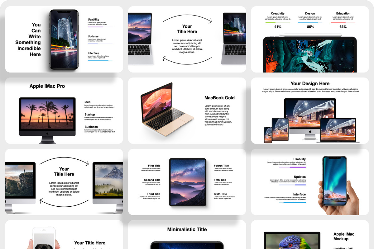 Mockups PowerPoint & Keynote Templates