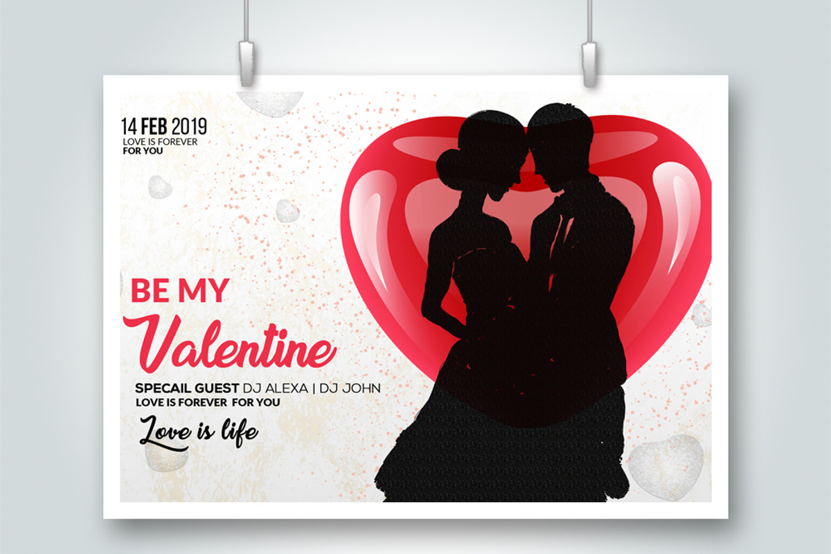 Valentine's Day Love Flyer Templates, a Flyer Template by Design Up